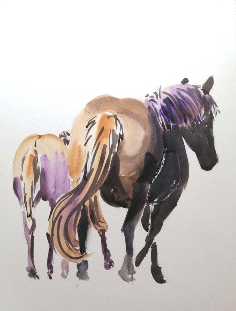 How to Create A Watercolour Horse Painting - SAA