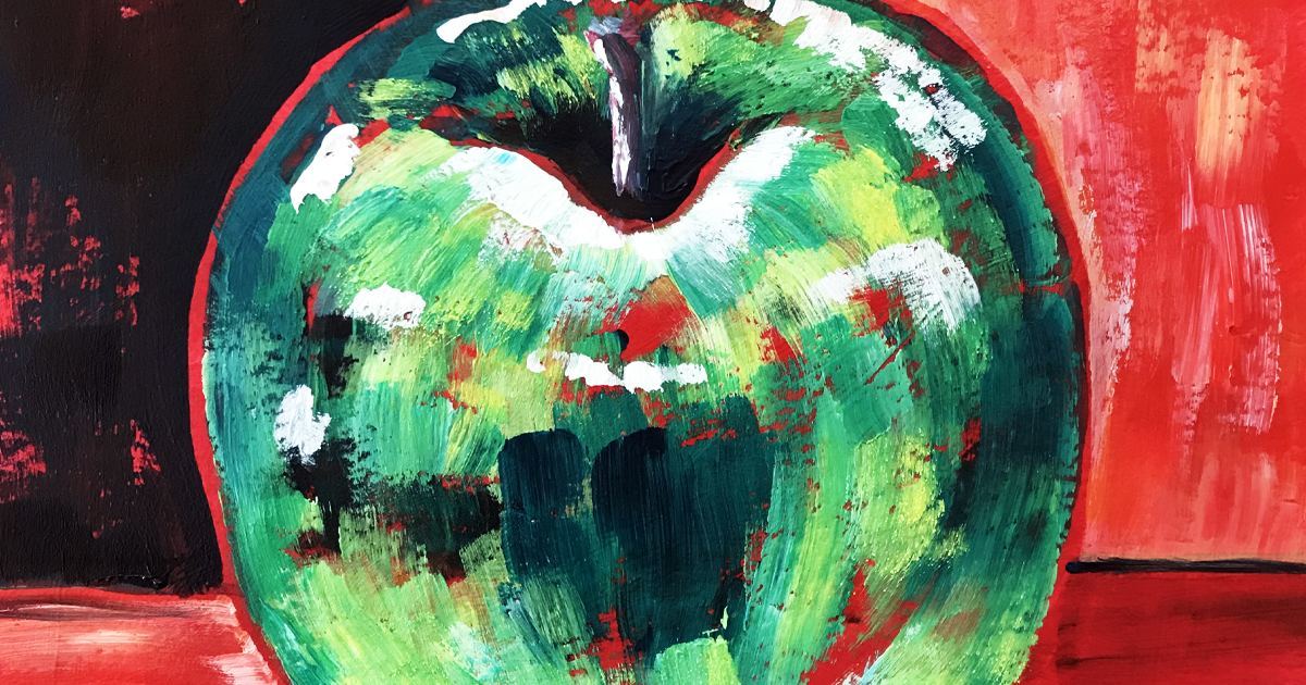 Creating A Delicious Apple Painting with Acrylics - SAA