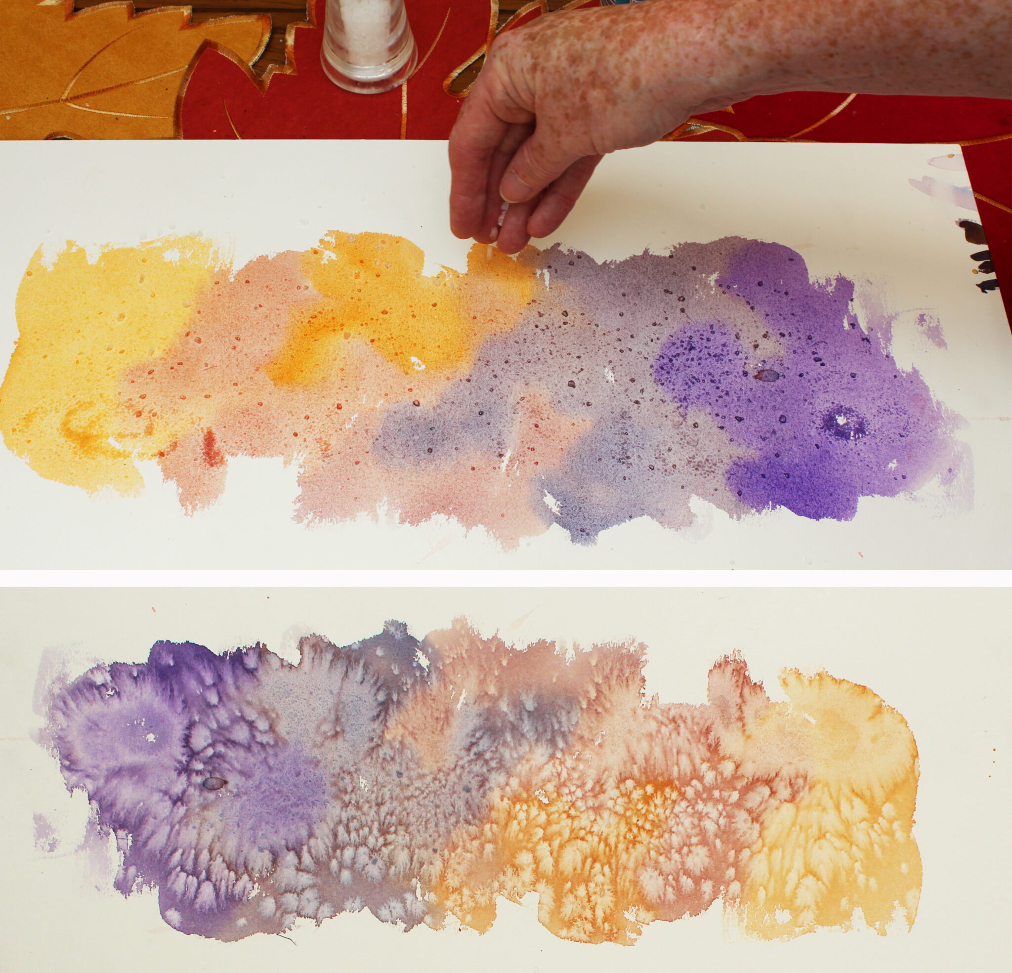How to Use the Salt Technique for Watercolour Effects | Ruth Buchanan