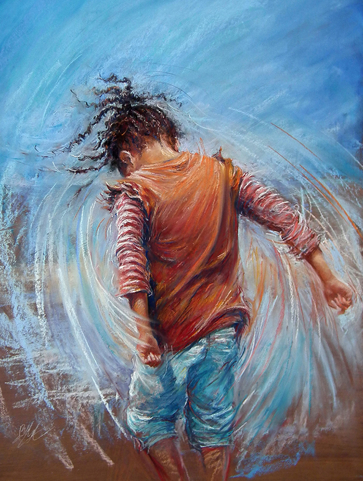 Capturing movement in soft pastel | Rebecca de Mendonça - SAA