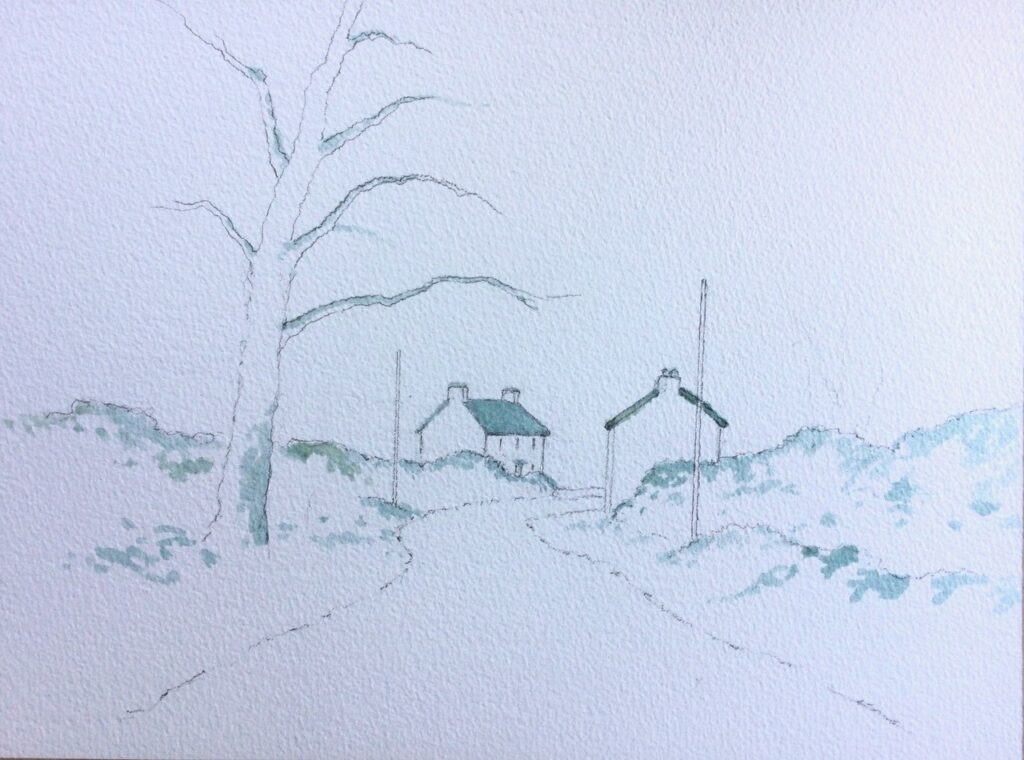 How to Paint a Snowy Lane in Watercolour with Jeremy Ford - SAA