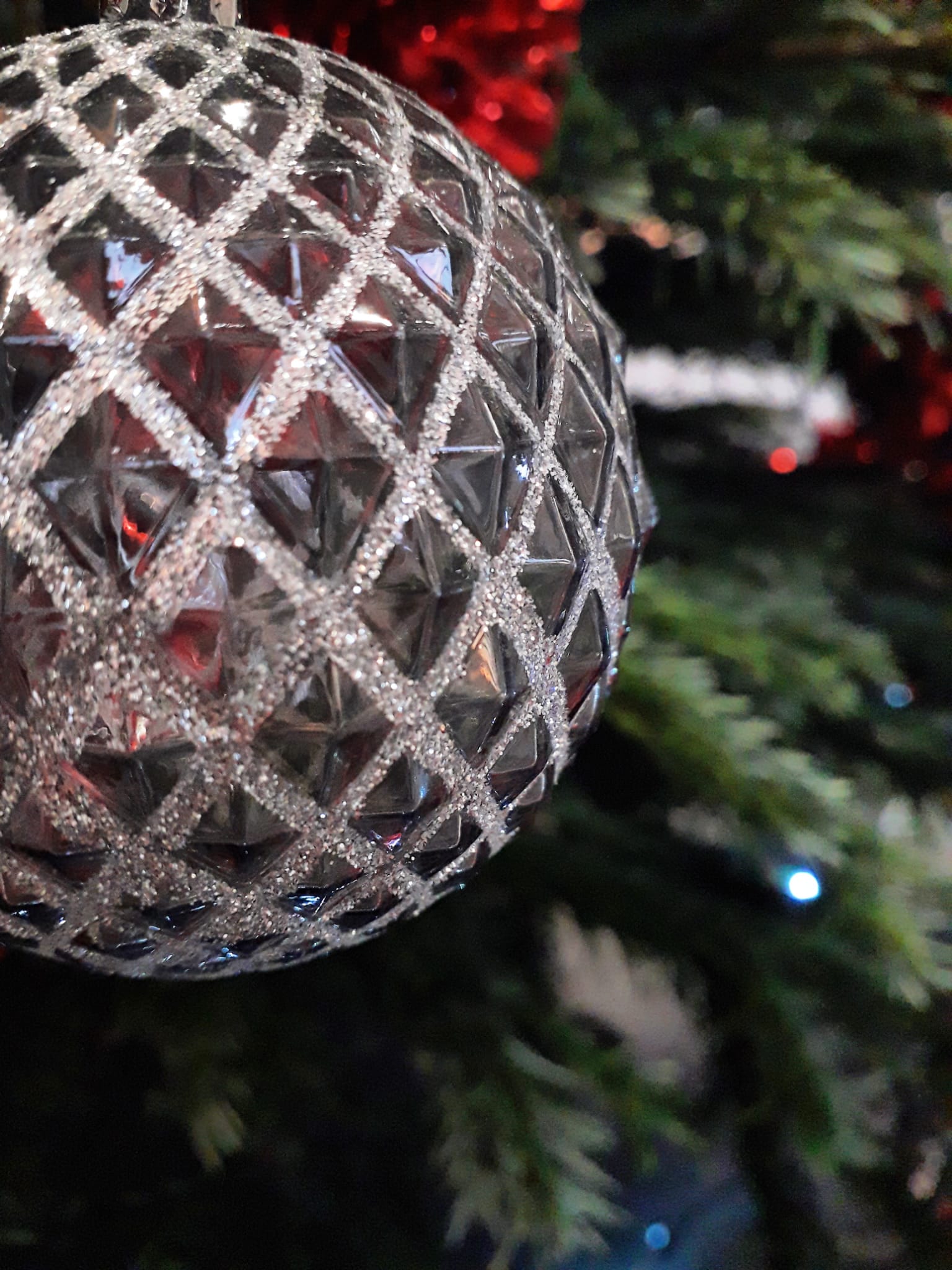 Rebecca Sanger-Davies - Sparkly Silver Bauble - SAA