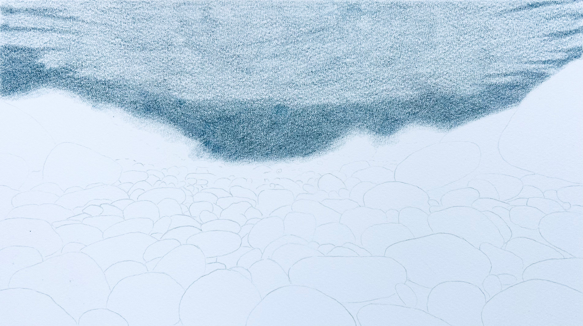 Drawing Pebbles Underwater: Realistic Riverbed in Coloured Pencils ...