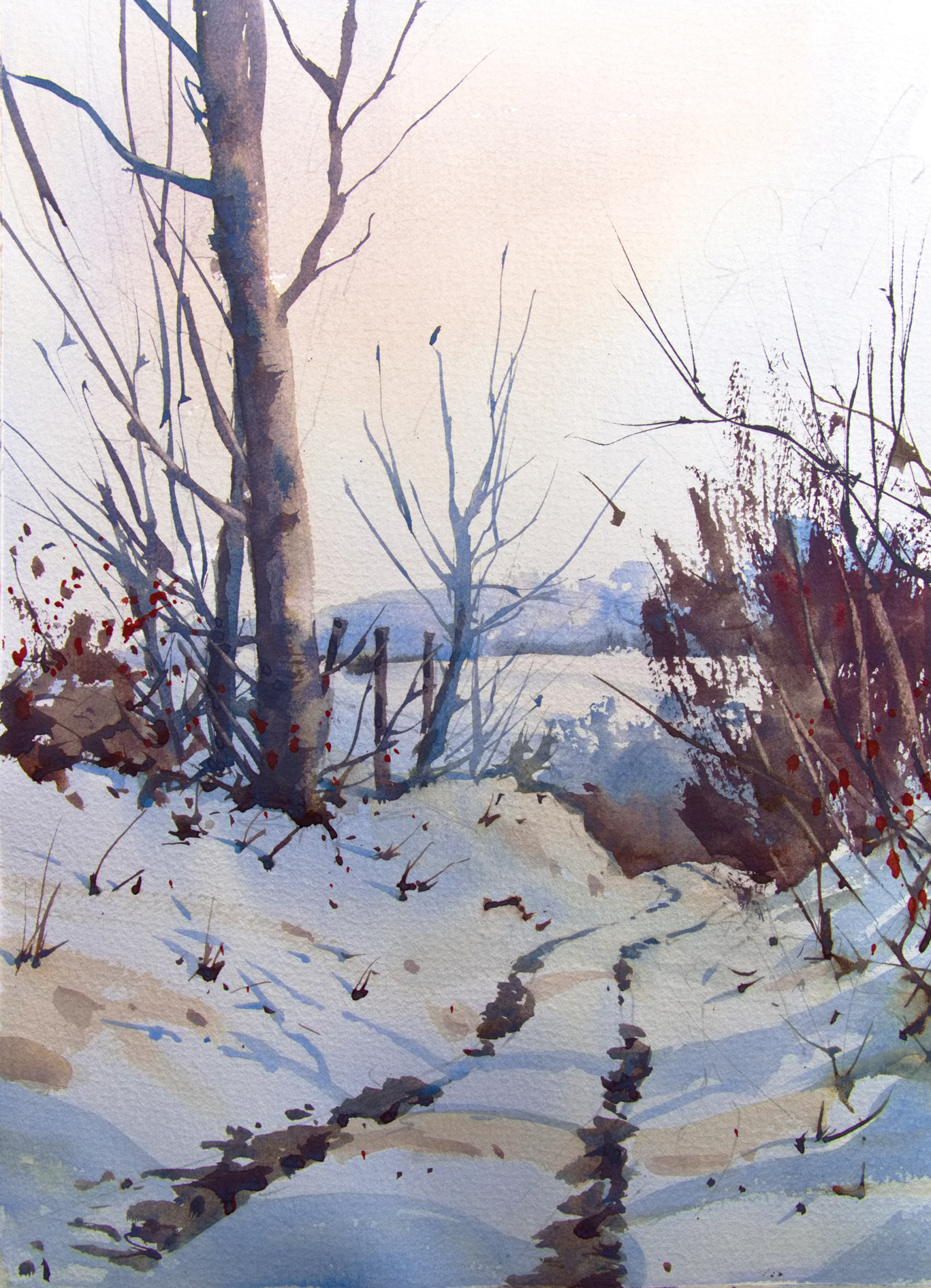 Limited Palette: Winter Landscape in Watercolour | Grahame Booth - SAA